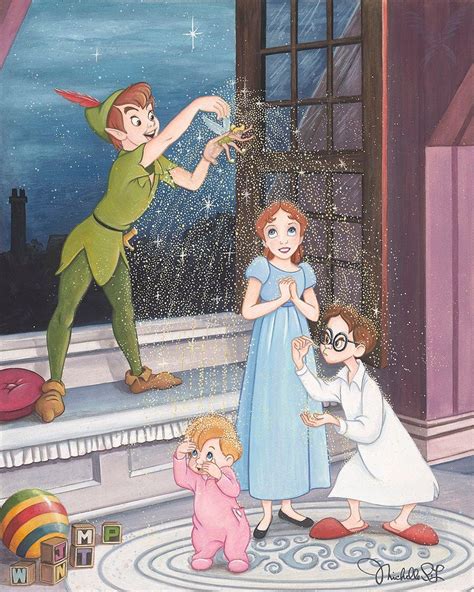 Peter Pan Walt Disney Fine Art Michelle St Laurent Signed Limited