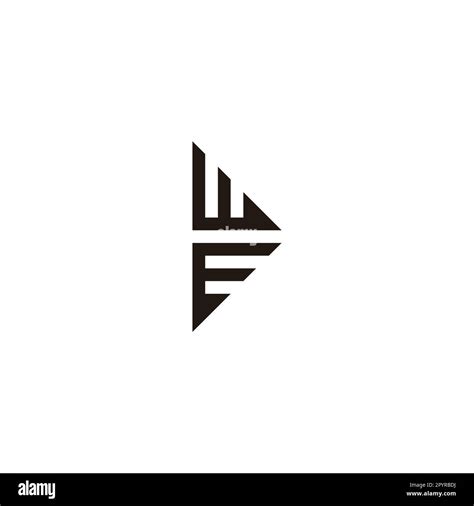 Letter W And E Direction Geometric Symbol Simple Logo Vector Stock Vector Image And Art Alamy