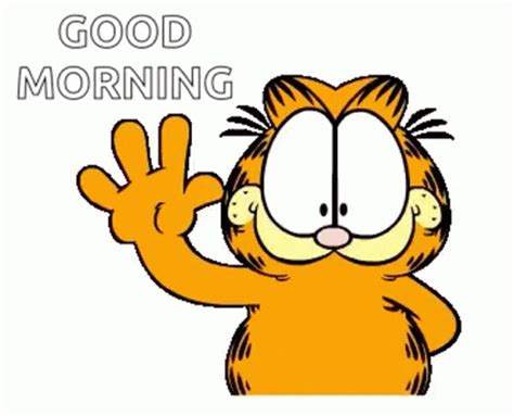 Good Morning Garfield  Good Morning Garfield Waving Discover