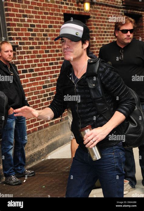 Patrick T Pat Monahan Of Rock Group Train At The Late Show With
