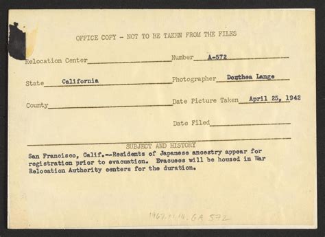 Residents Of Japanese Ancestry Appear For Registration Prior To
