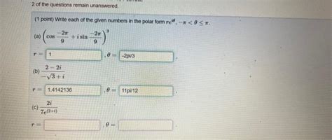 solved 1 point write each of the given numbers in the