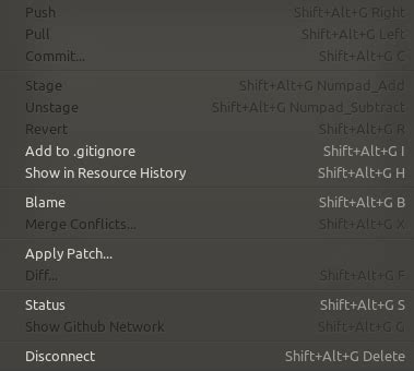 eclipse - Push menu option greyed out in EGit - Stack Overflow