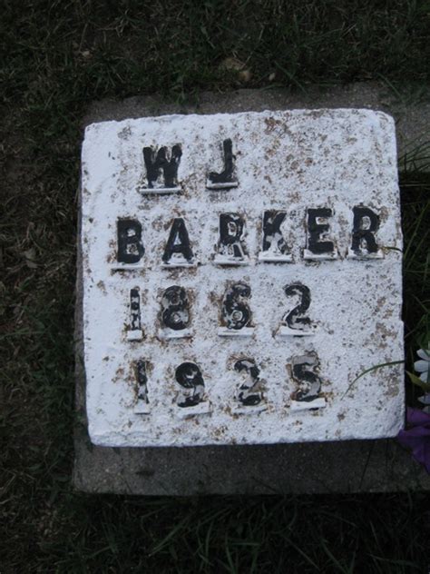 William Jarrett Barker 1862 1925 Find A Grave Memorial