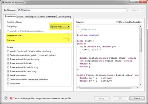 Spaces Vs Tabs In Eclipse Mcu On Eclipse