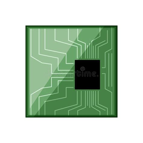 Resistor Circuit Board Cartoon Vector Illustration Stock Illustration Illustration Of