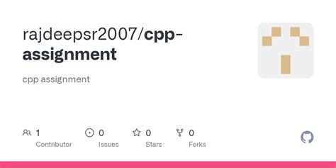 GitHub Rajdeepsr2007 Cpp Assignment Cpp Assignment