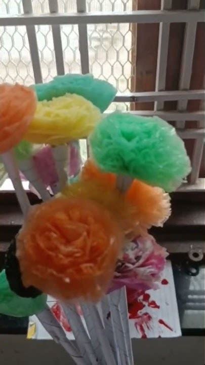 Polythin Craft Flower Youtube