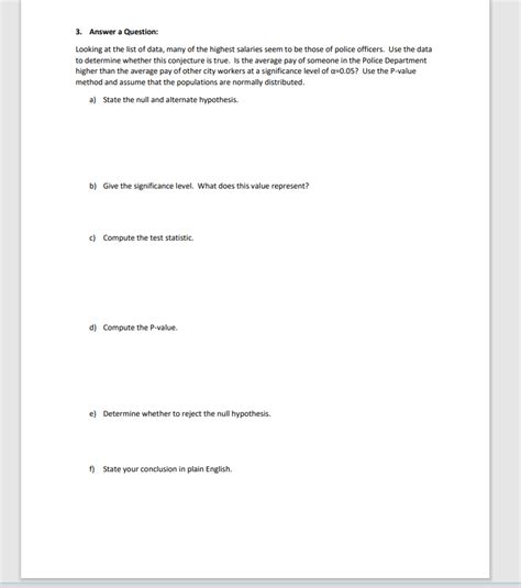 Solved Answer A Question Looking At The List Of Data Chegg Com
