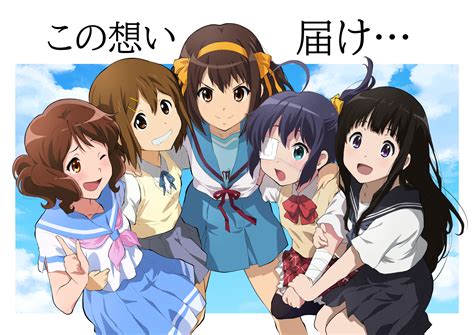 Suzumiya Haruhi Hirasawa Yui Chitanda Eru Oumae Kumiko And