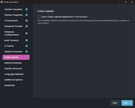 get started with abp creating a layered web application abp io