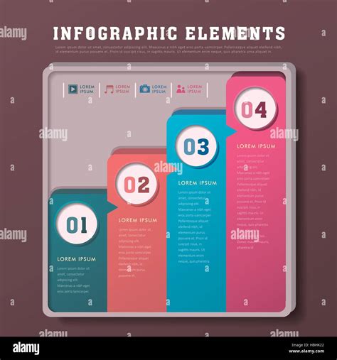 Vector Abstract Flow Chart Flat Design Infographic Elements Stock Vector Image Art Alamy