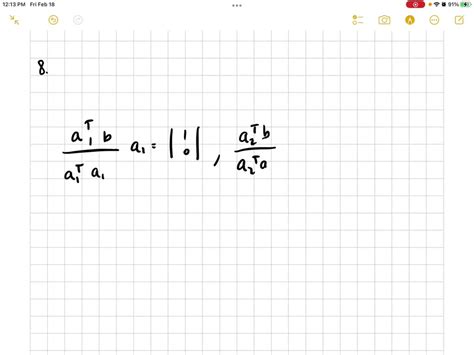 solved project the vector b 1 2 onto two vectors that are not
