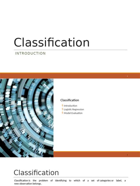 classification basics pdf statistical classification logistic