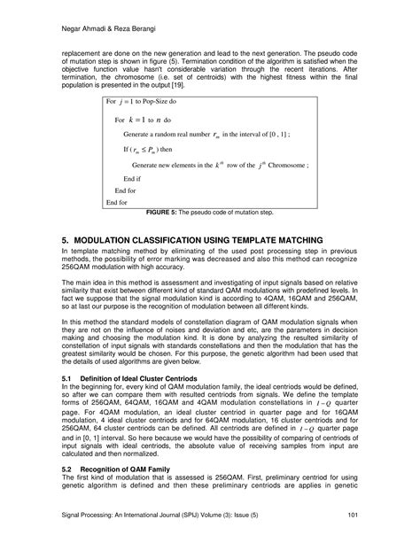 A Template Matching Approach To Classification Of Qam Modulation Using Genetic Algorithm Pdf