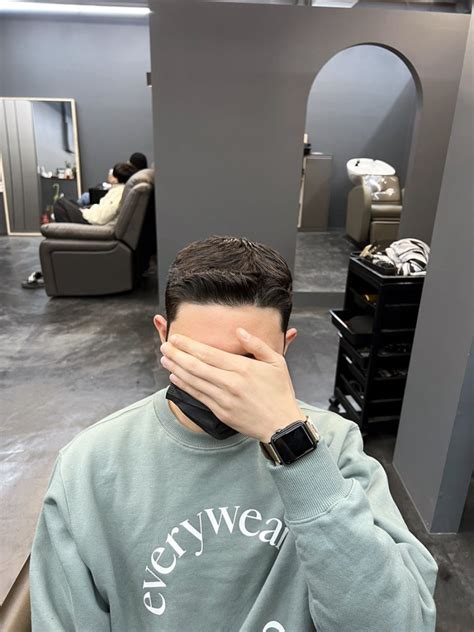 남자 아이비리그컷 아이롱펌 다운펌 네이버 블로그