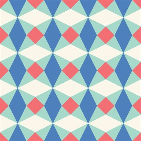 Simple Geometric Interlocking Diamond Repeat Vector Image