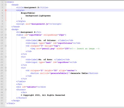 Solved Course Comp125 Summer 2018 Assignment 2 Javascript Syntax Loops Create An Html