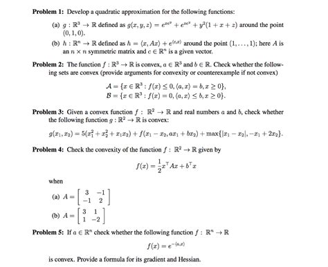 Solved Problem 1 Develop A Quadratic Approximation For The