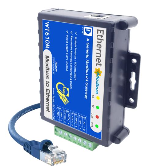 Modbus To Ethernet Gateway Wiman Iot Lite Series