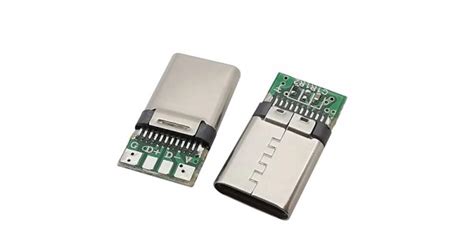 Buy Usb Type C Male Plug Soldering Connector Pcb Board Online In India At Hubtronics In
