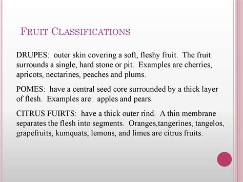 Fruit Classifications Online Presentation