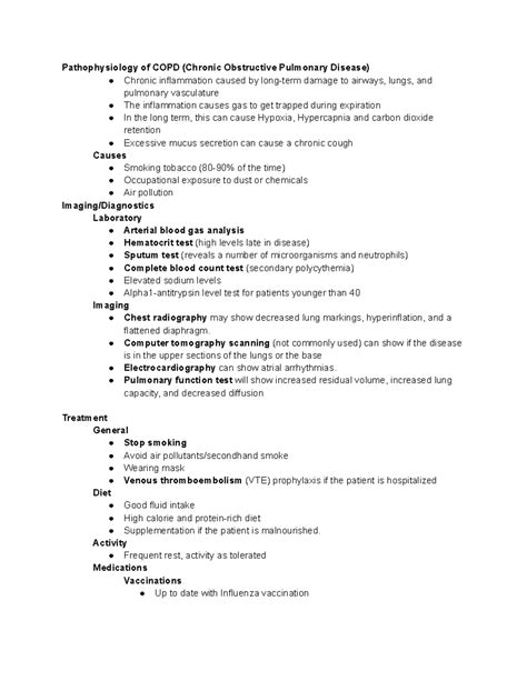 Copd Overview Of Copd Pathophysiology Of Copd Chronic Obstructive