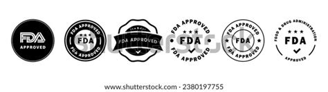 Fda Approved Vector Labels Collection Food Stock Vector Royalty Free