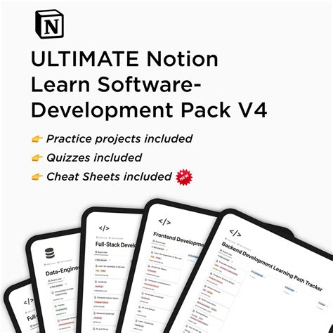 Ultimate Notion Learn Software Engineering Development Pack V4