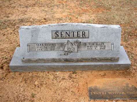 Tom Allen Senter 1919 2007 Find A Grave Memorial