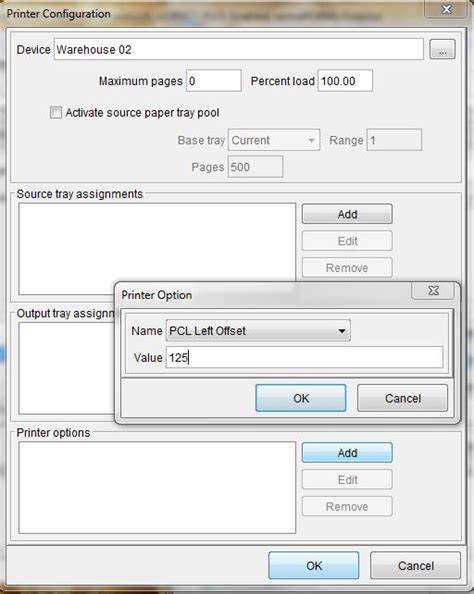 Add Custom Offsets To A Pcl Printer Miniwiki