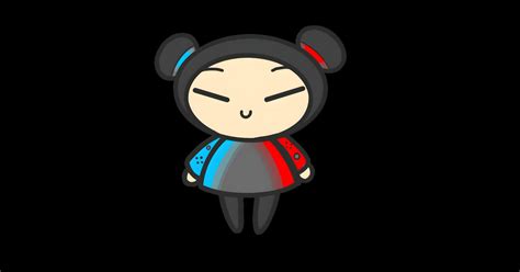 Red Blue Pucca Pucca Sticker Teepublic
