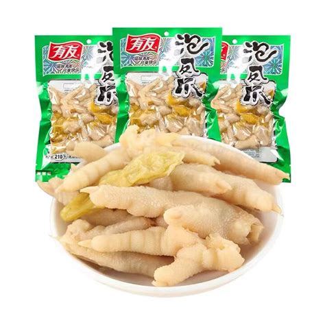 有友210g山椒泡凤爪袋装大份量重庆特产泡椒鸡爪休闲解馋零食 泡椒凤爪172g2袋【图片 价格 品牌 报价】 京东