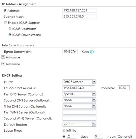 DHCP Exclusions Zyxel Community