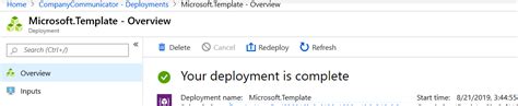 Step The Deployment Outputs Tab Shows No Outputs Issue OfficeDev Microsoft Teams