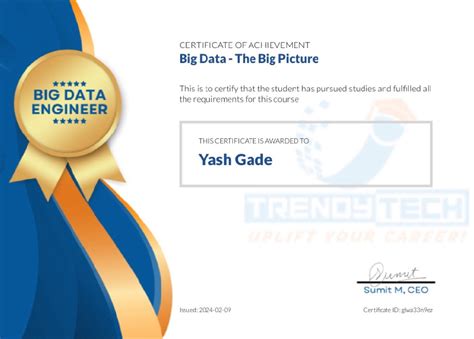 yash gade on linkedin bigdata learningjourney trendytech sumitmittal