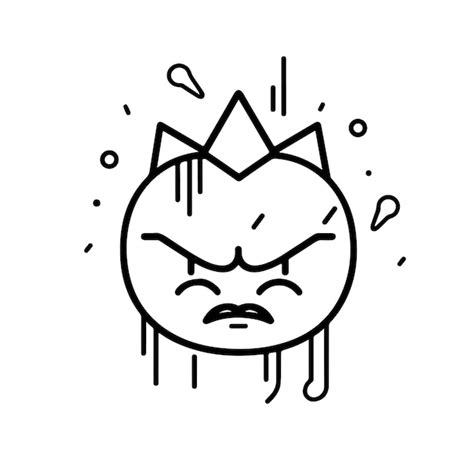 스케치 손으로 그린 단일 라인 아트 색칠 페이지 선 그리기 흰색 배경에 고립 프리미엄 벡터