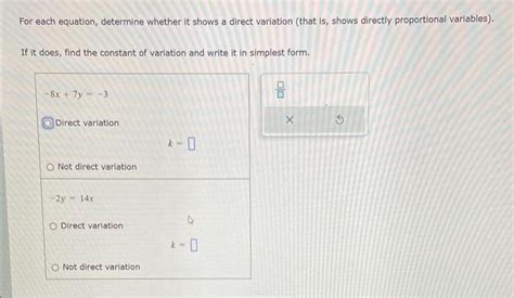 Solved For Each Equation Determine Whether It Shows A