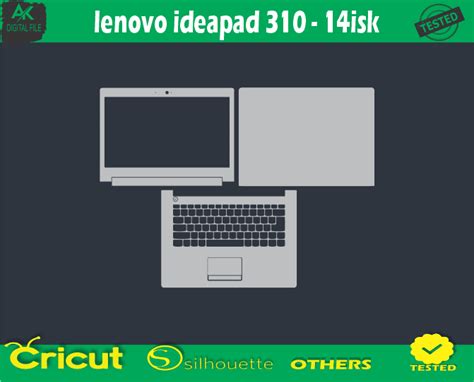 Lenovo Ideapad Isk Skin Vector Template Ak Digital File