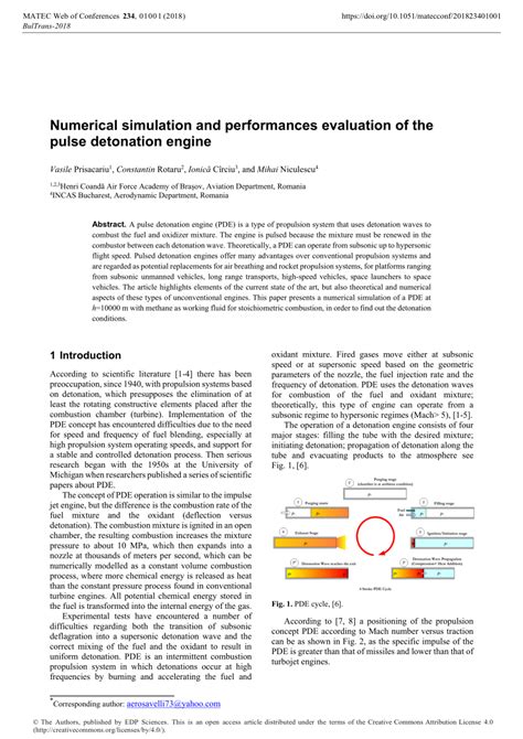 pdf numerical simulation and performances evaluation of the pulse