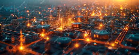 Premium Photo Smart Grid Managing Energy Distribution Wallpaper