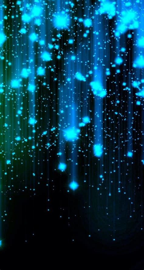 Blue Light Rain Abstract Computer Design Hd Wallpaper