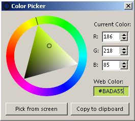 Smart Mobile Studio Color PickerColor Picker Smart Mobile Studio