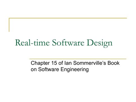 Ppt Real Time Software Design Powerpoint Presentation Free Download