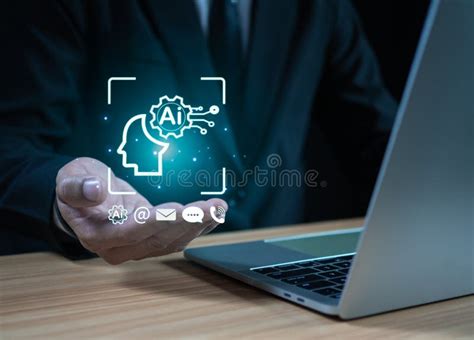 Brain Of Ai Symbolic Machine Learning Artificial Intelligence Of Futuristic Technology Stock