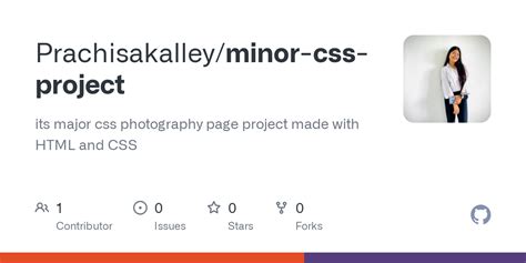 Github Prachisakalleyminor Css Project Its Major Css Photography