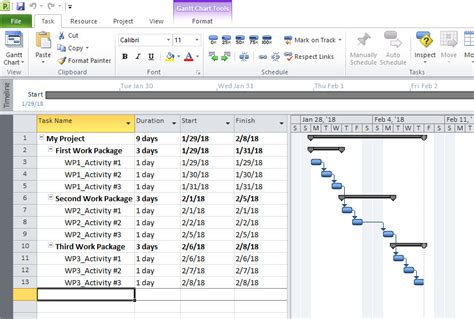 Wbs Template Excel