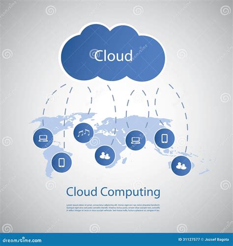 Cloud Computing Concept Stock Vector Illustration Of Bubble 31127577