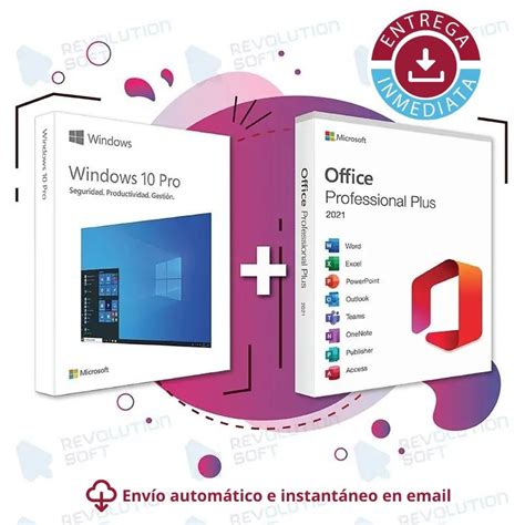Licencia Windows 10 PRO Office 2021 PRO PLUS Para 1 PC