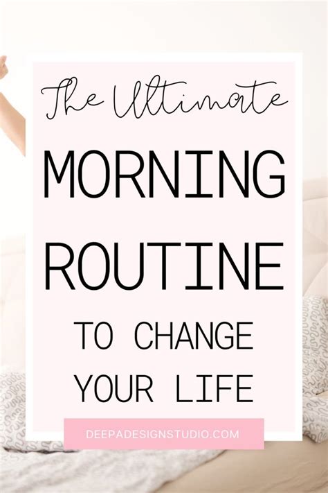 My Ultimate Morning Routine Checklist that changed my life